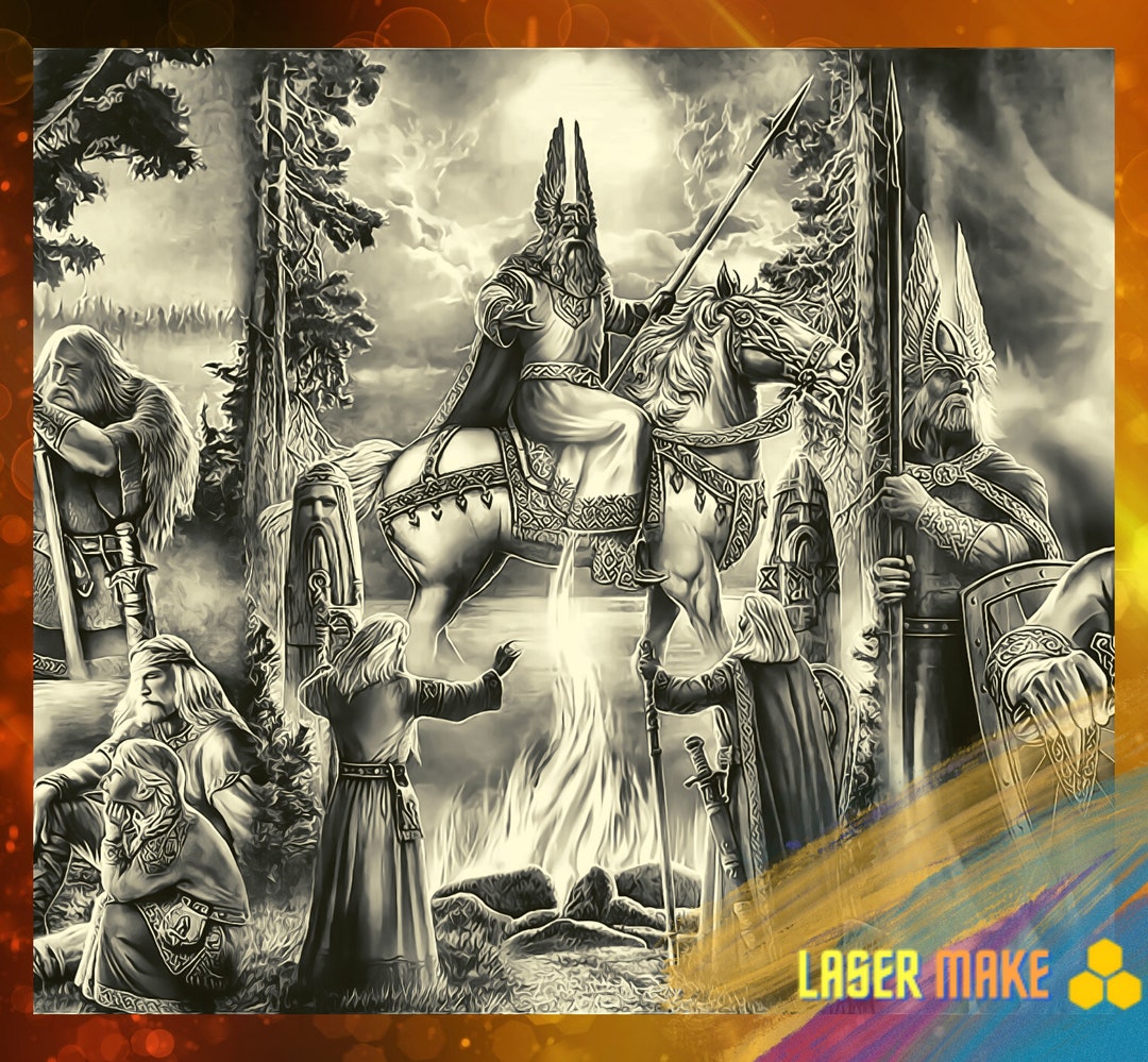 Digital Laser Cut File Warriors Laser-ready-file-glowforge Fiber Laser ...