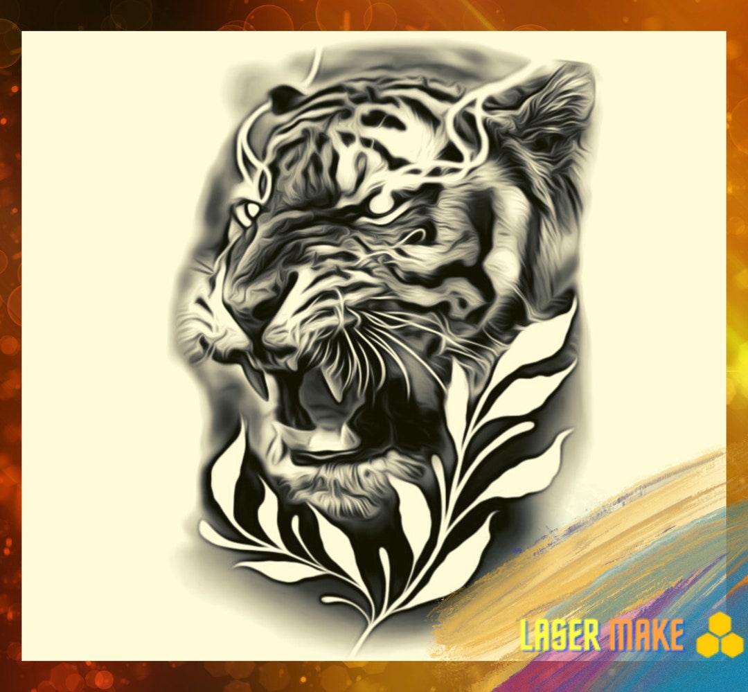 Digital Laser Cut File Tiger Laser-ready-file-glowforge Fiber Laser ...