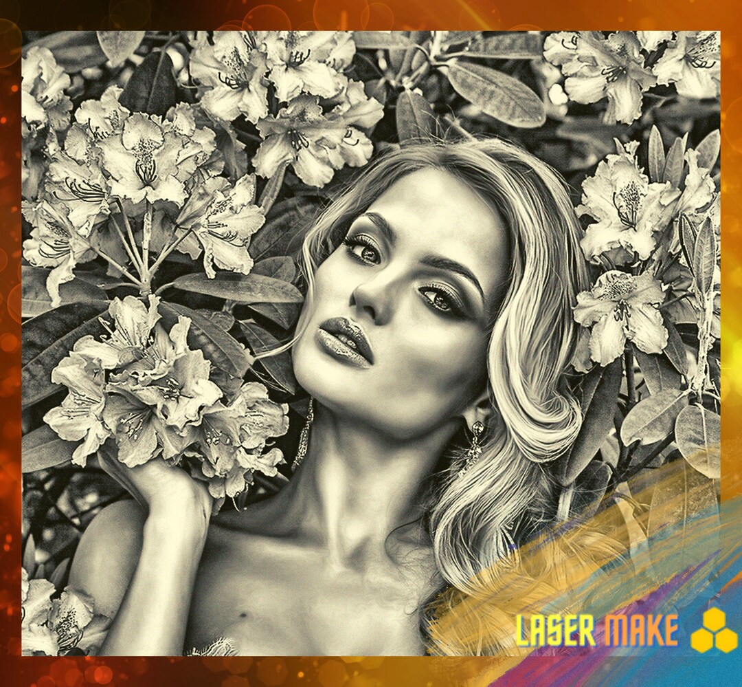 Digital Laser Cut File - Woman- Laser-ready-file-glowforge - Fiber ...