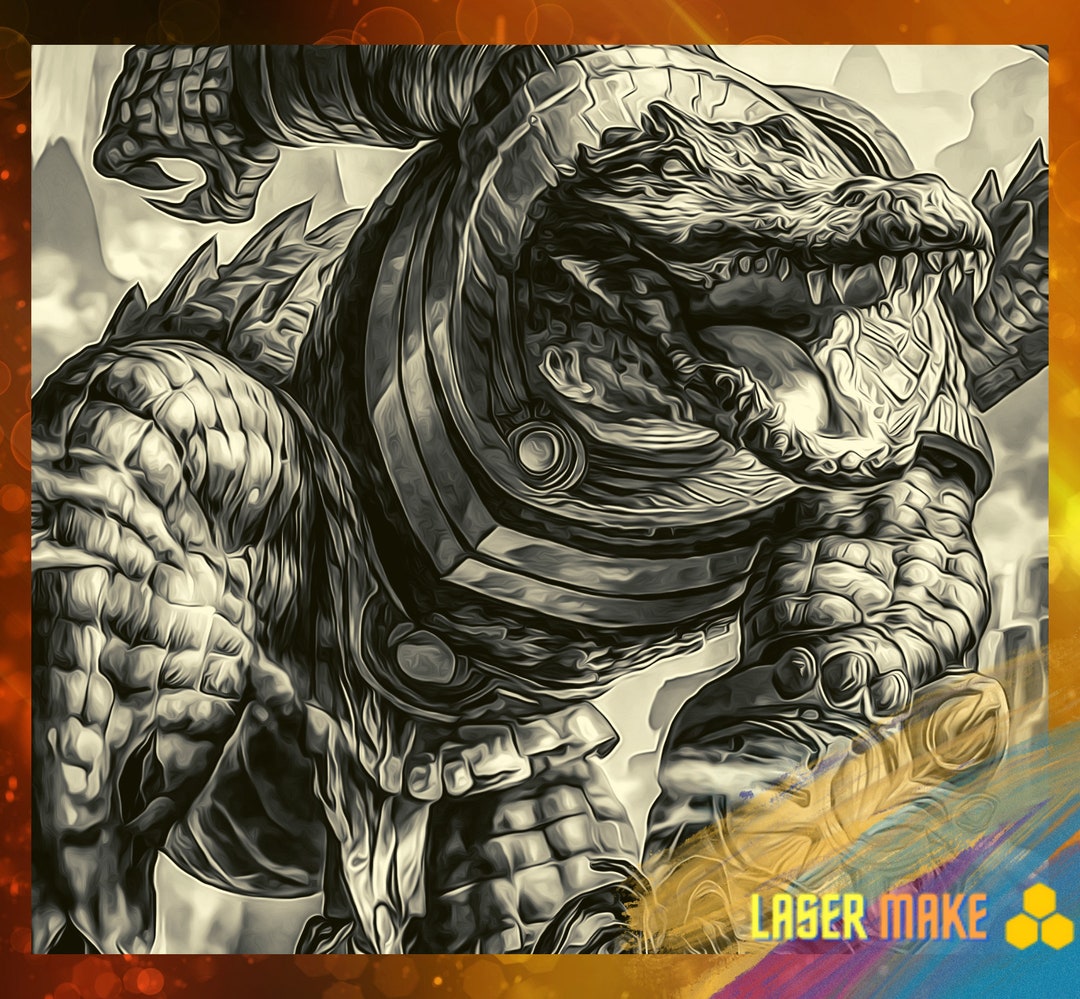 Digital Laser Cut File Renekton Laser-ready-file-glowforge Fiber Laser ...