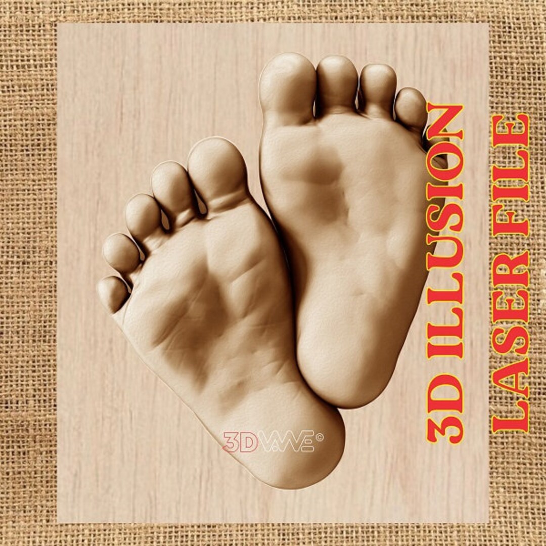 Digital Laser Cut File - Baby Feet - Laser Cut Files for Glowforge , Laser Ready Files for ...