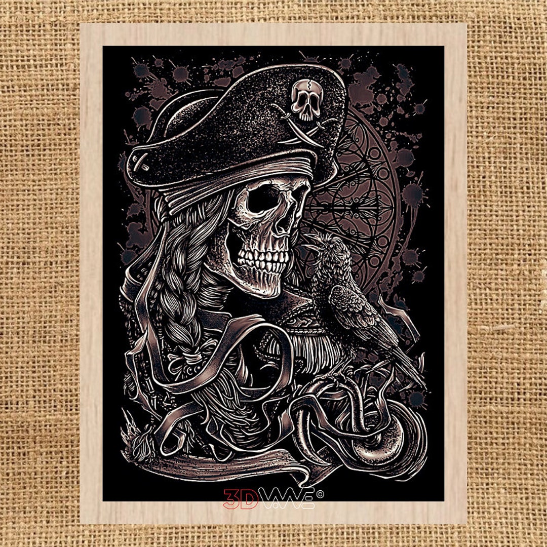 Digital Laser Cut File - PIRATE SKULL - Laser Cut Files for Glowforge ...