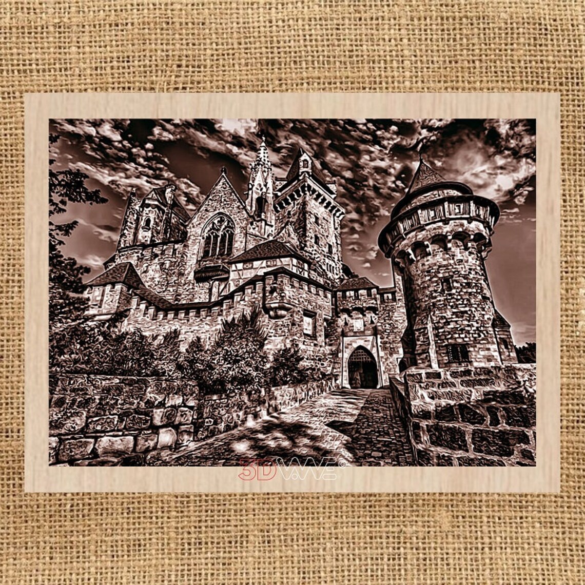 Digital Laser Cut File CASTLE Laser Cut Files for - Etsy