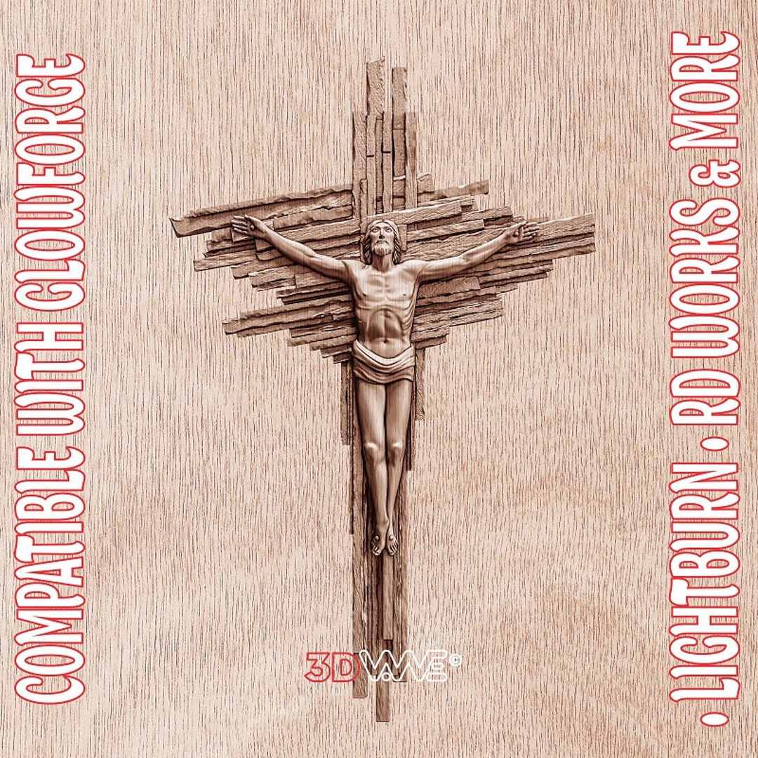 Digital Laser Cut File - Urban Jesus Crucifixion - Laser Cut Files for ...
