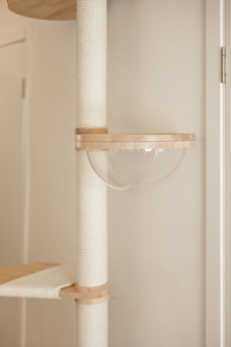 Cat Adjustable Tower Floor to Ceiling Cat Tower Wood Cat Tree - Etsy