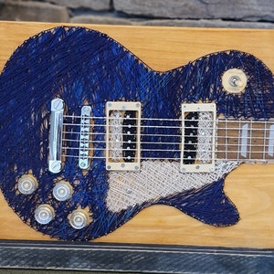 Guitar String Art Decor | Guitar Wall Art | Custom String Art - Etsy