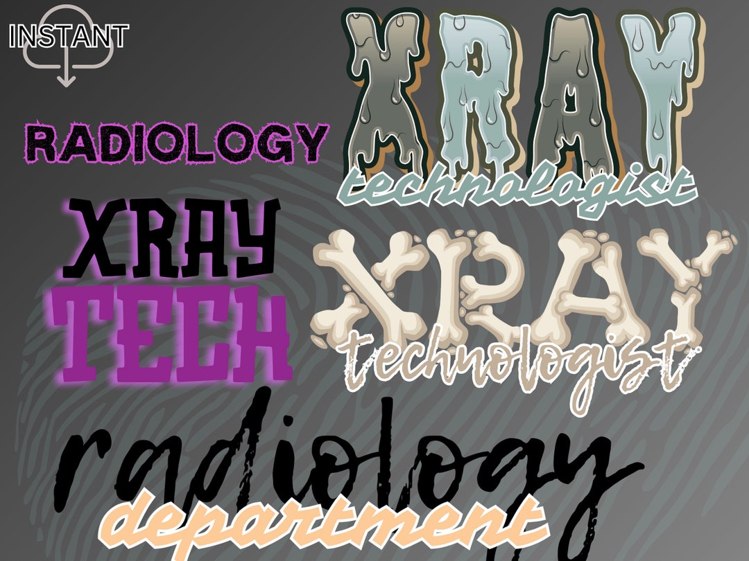 Xray Tech Radiology Department Shirt RT Xrays Graphic Bundle Digital ...