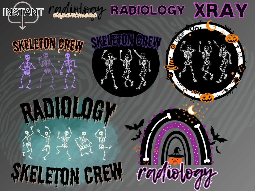 Xray Tech Skeleton Crew Radiology Department Halloween Shirt RT Xrays ...