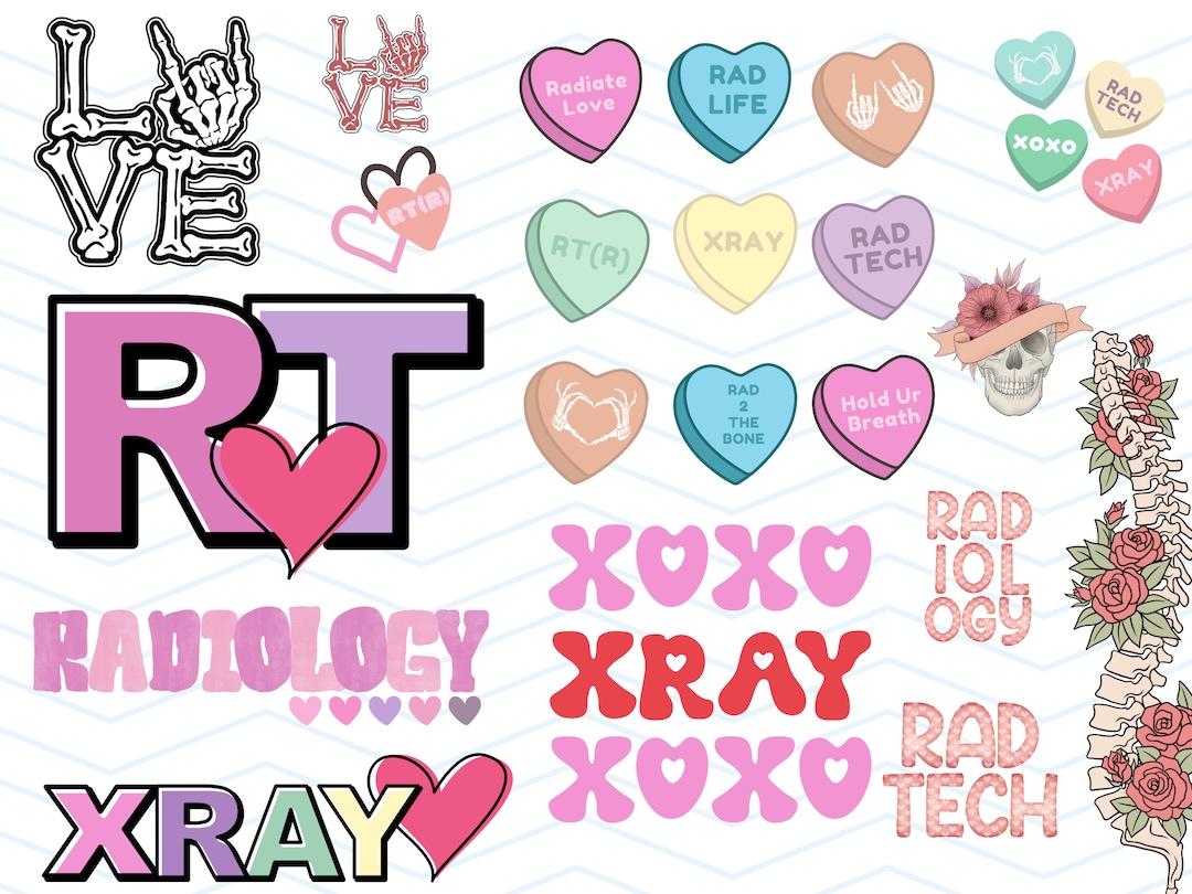 Rad Tech Shirt Graphic Valentine Heart RTR RT Bundle Digital Download ...