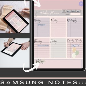 2023 - 2024 Digital Planner With Sticker Book | Dated Digital Planner ...