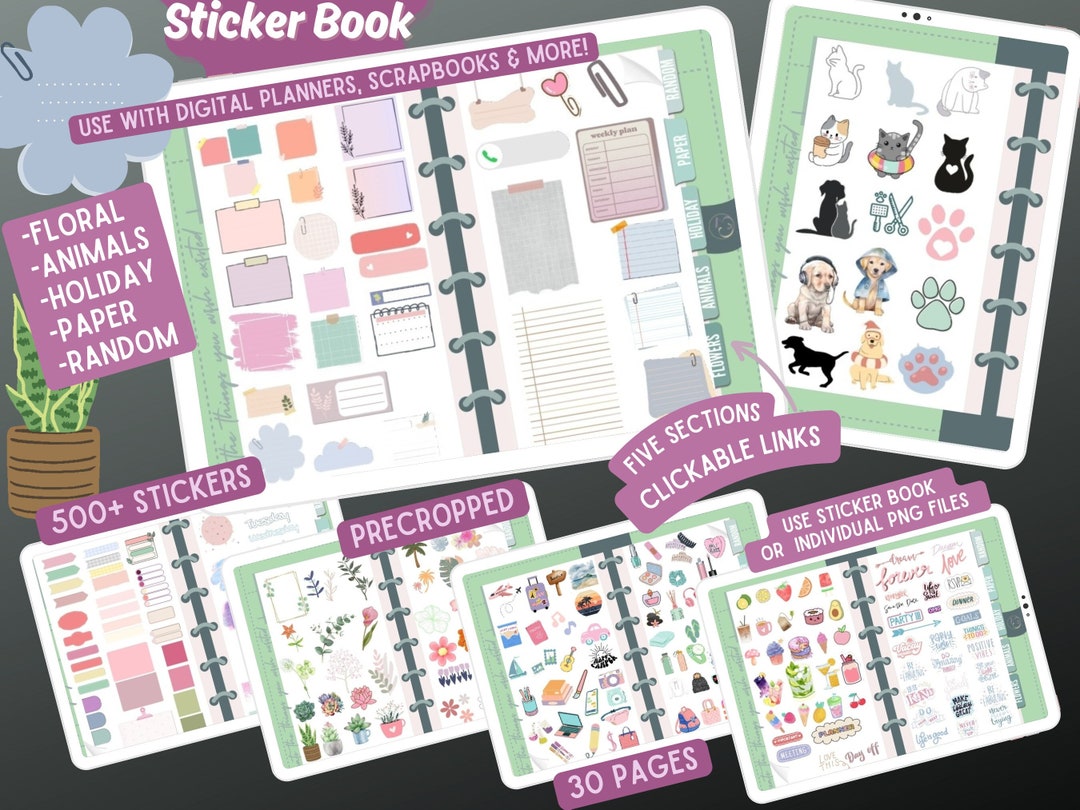 Digital Sticker Book Good Notes Stickers Samsung Android Apple Sticker ...
