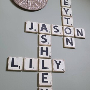 Wall Scrabble Tiles / Blocks Personalized - Etsy