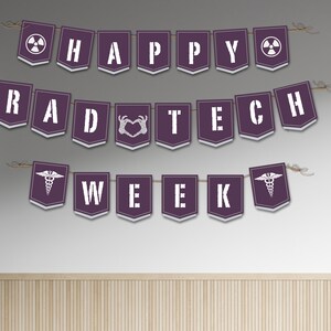 Radiologic Technology Week Banner Pendants Printable - Etsy