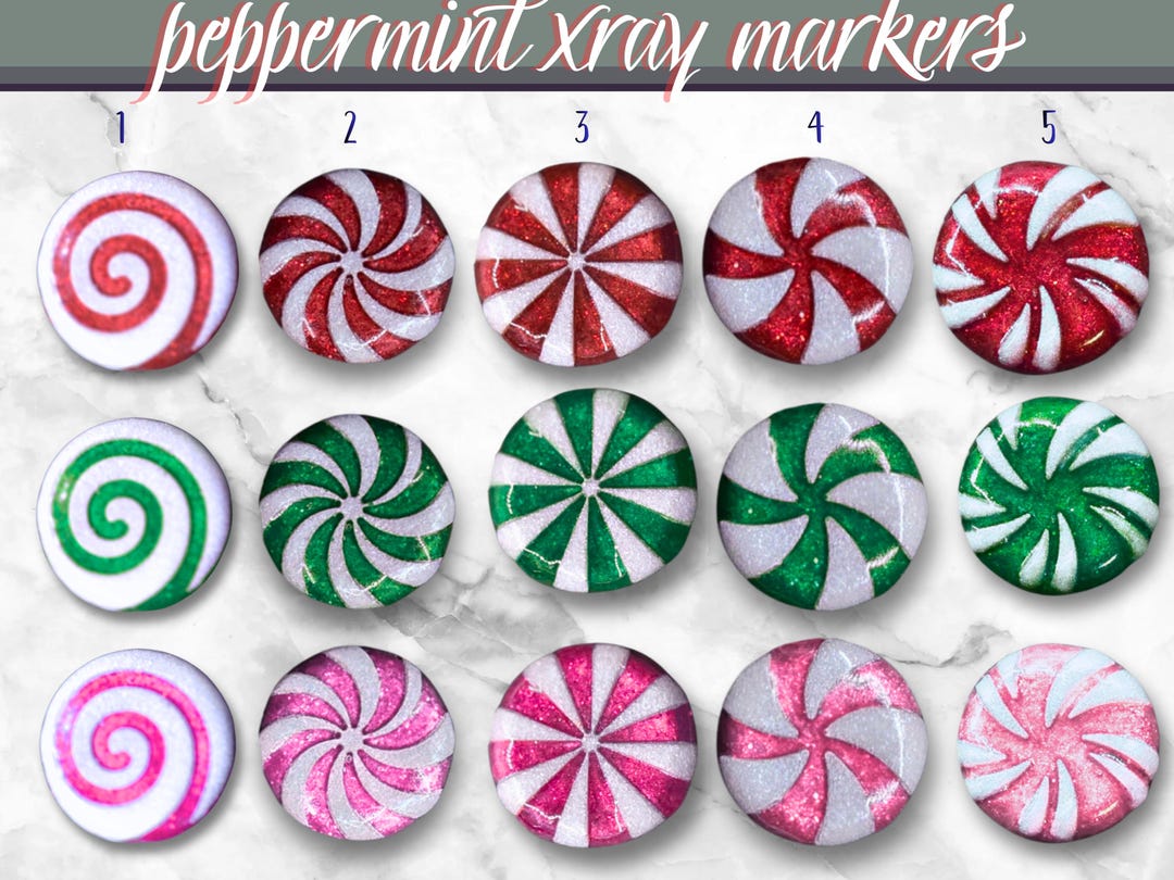 Peppermint Candy Xray Markers - Etsy