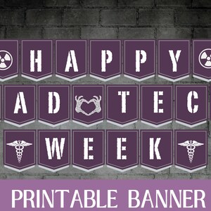 Radiologic Technology Week Banner Pendants Printable - Etsy