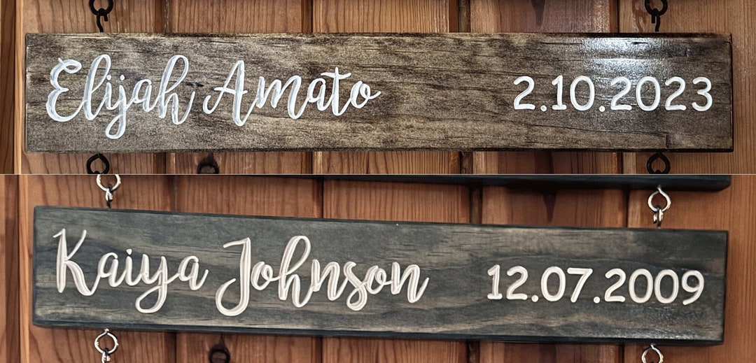 Name Slat Only | Add on for Existing Sign | for Grandchildren Sign - Etsy