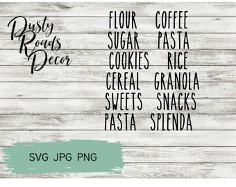 Sugar Flour Svg - Etsy
