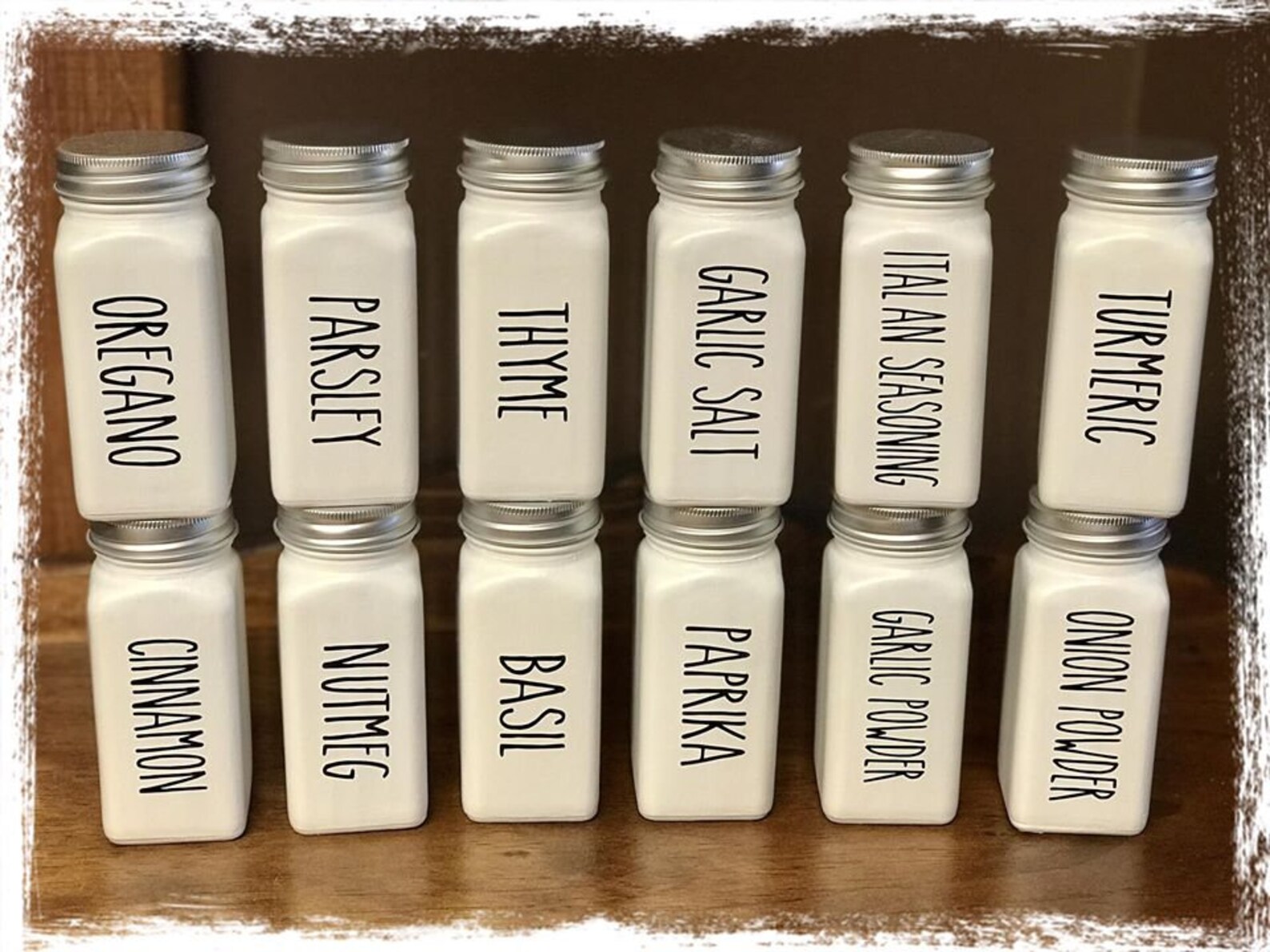 Rae Dunn Inspired Spice Jars Paprika Garlic Oregano SVG for - Etsy