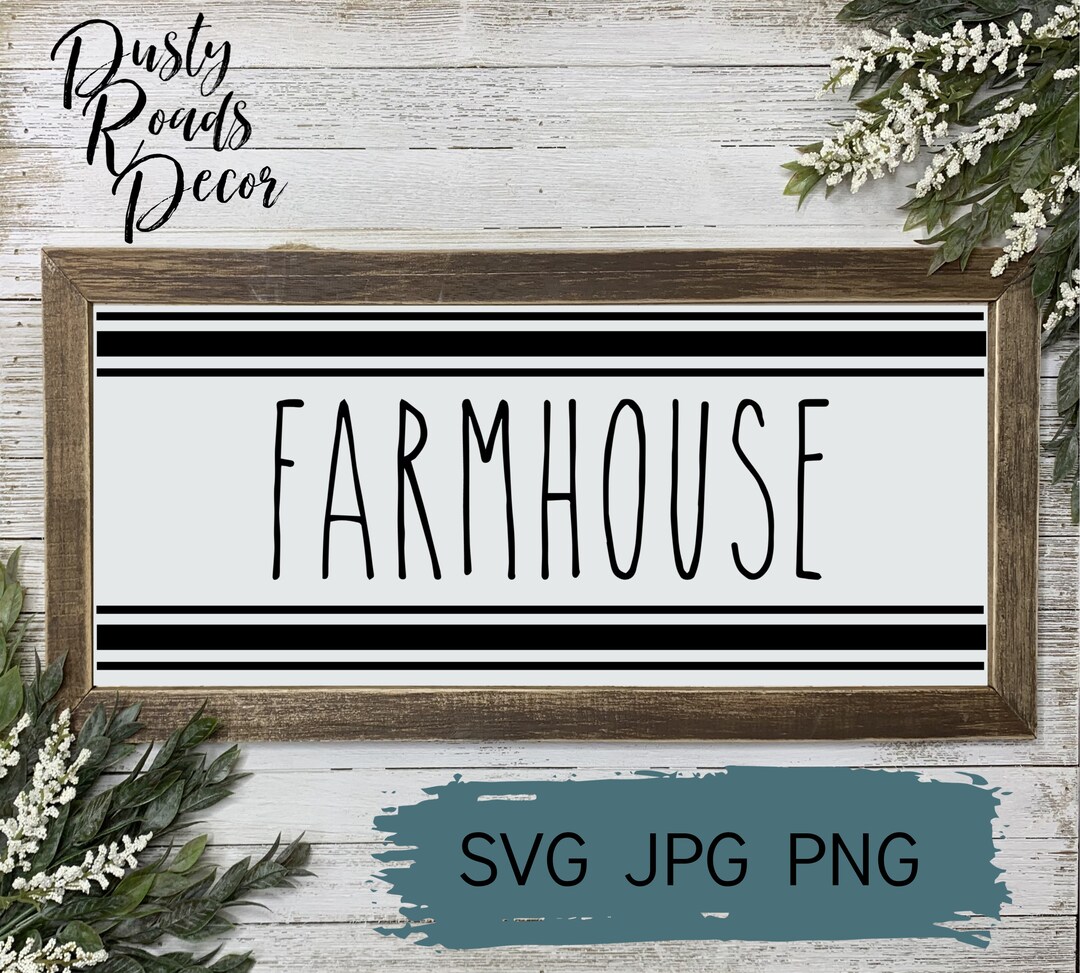 Rae Dunn Inspired Farmhouse SVG Instant Download Cut Files Sign - Etsy