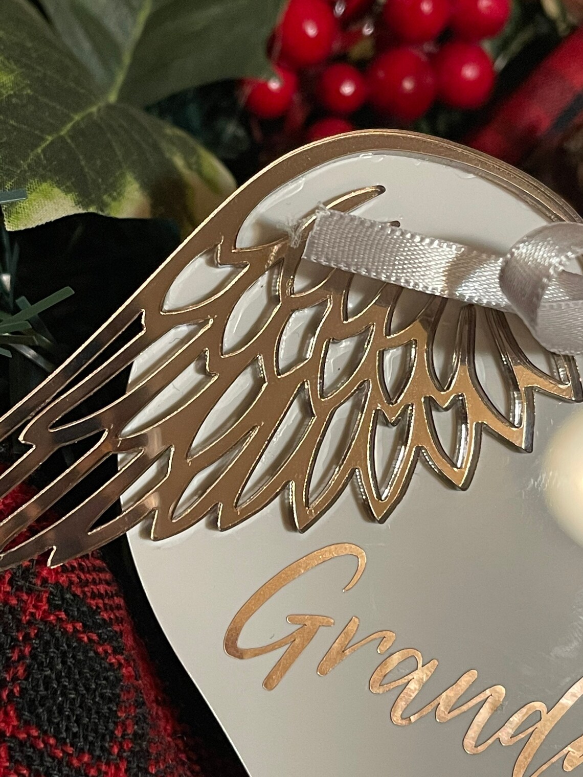 Personalized Angel Wings Ornament Christmas Ornament - Etsy