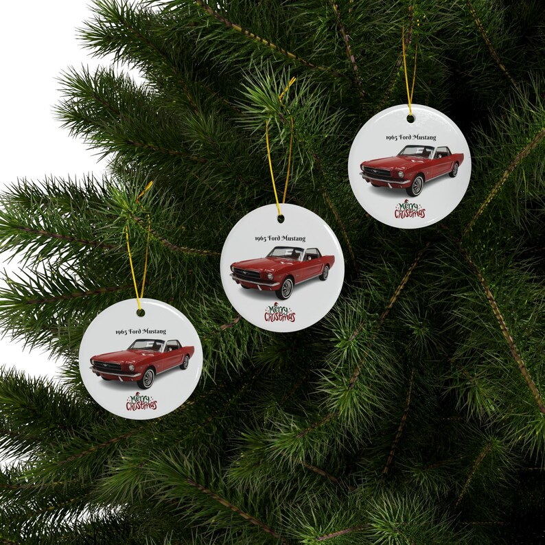 1965 Ford Mustang Classic Car Christmas Ornament - Stocking Stuffer ...