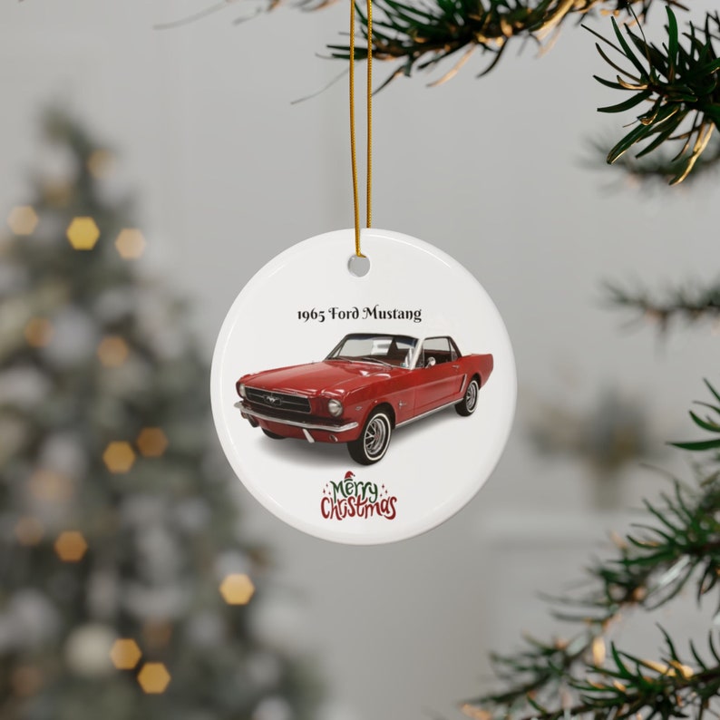 1965 Ford Mustang Classic Car Christmas Ornament - Stocking Stuffer ...
