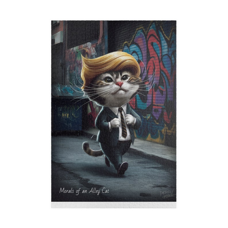 Morals of an Alley Cat Donald Trump Puzzle 110, 252, 520, 1014-piece - Etsy