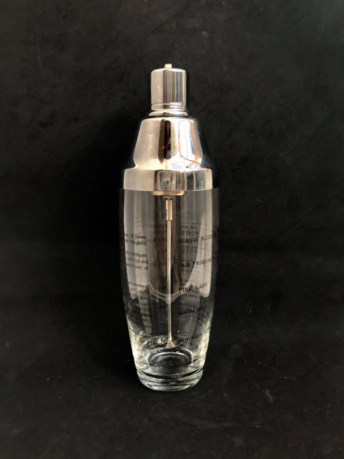 Cocktail Shaker Battery Operated Vintage 60s Cocktails | Etsy