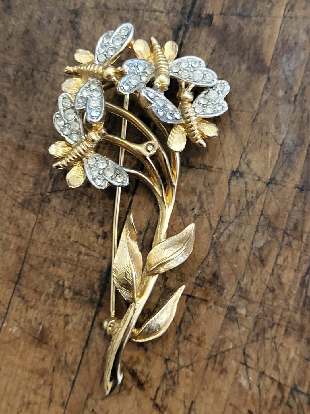 Vintage Gold Tone Marcel Boucher 1960s Dragon Fly Brooch - Etsy