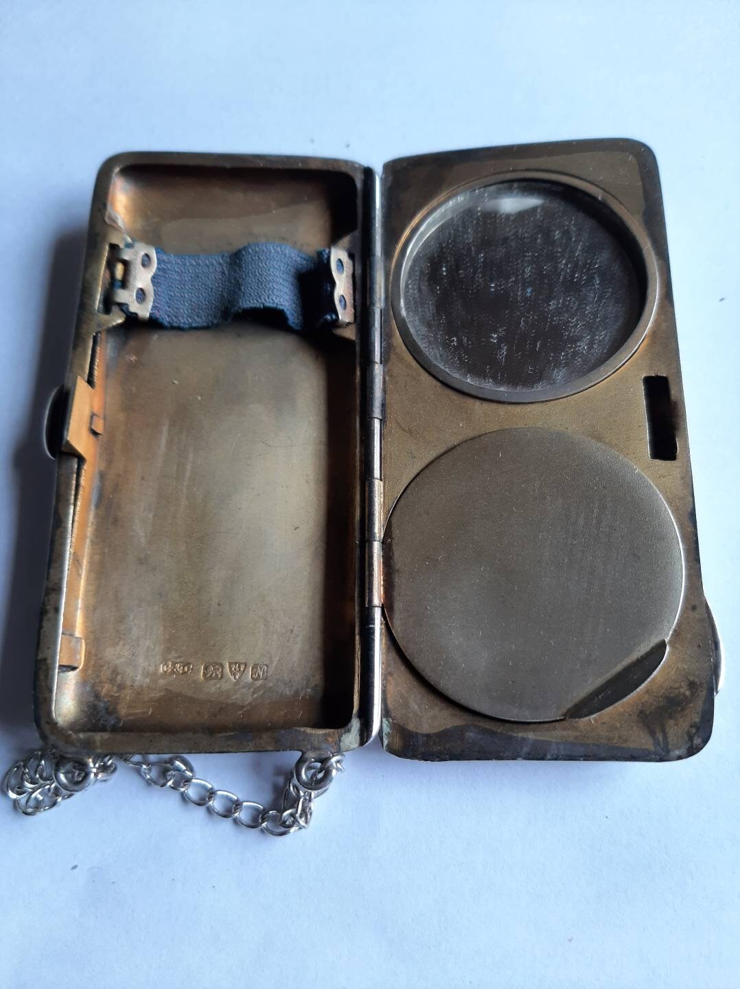 Antique Edwardian Silver Compact/ Cigarette Case. - Etsy