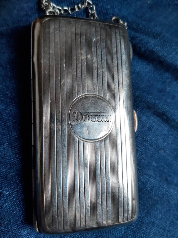 Antique Edwardian Silver Compact/ Cigarette Case. - Etsy