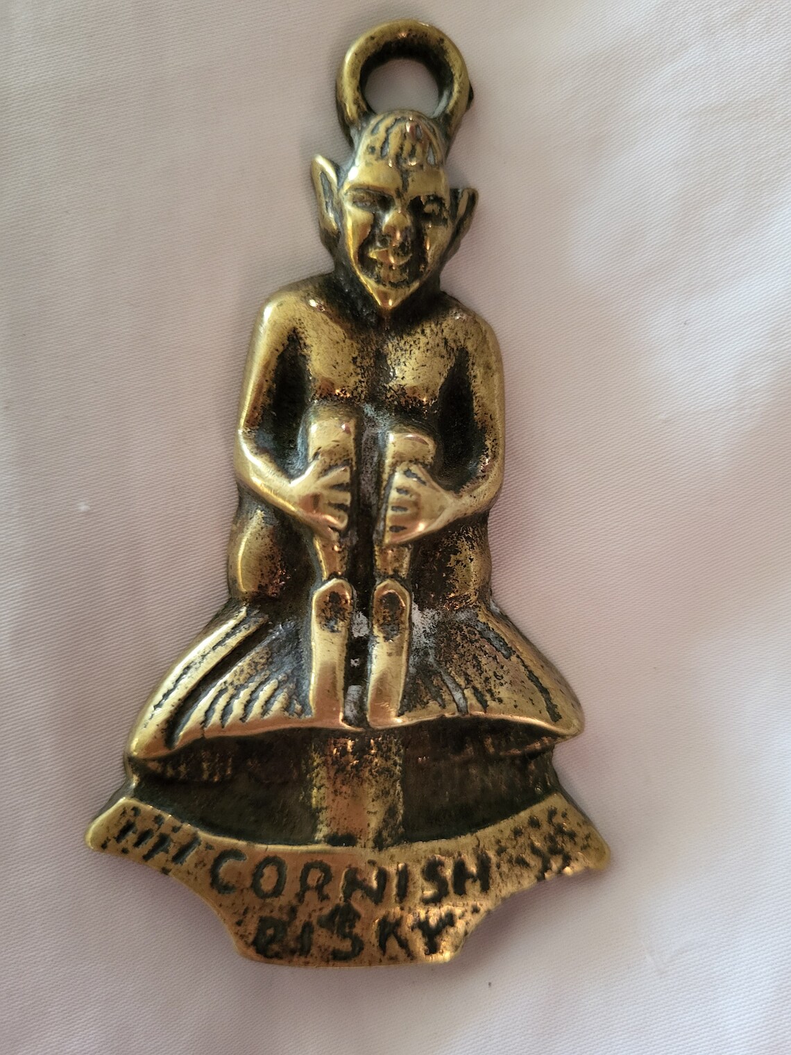 Vintage Cornish Pisky Brass Door Knocker - Etsy