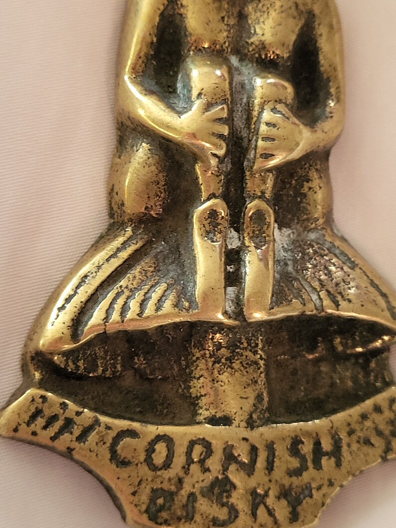 Vintage Cornish Pisky Brass Door Knocker - Etsy