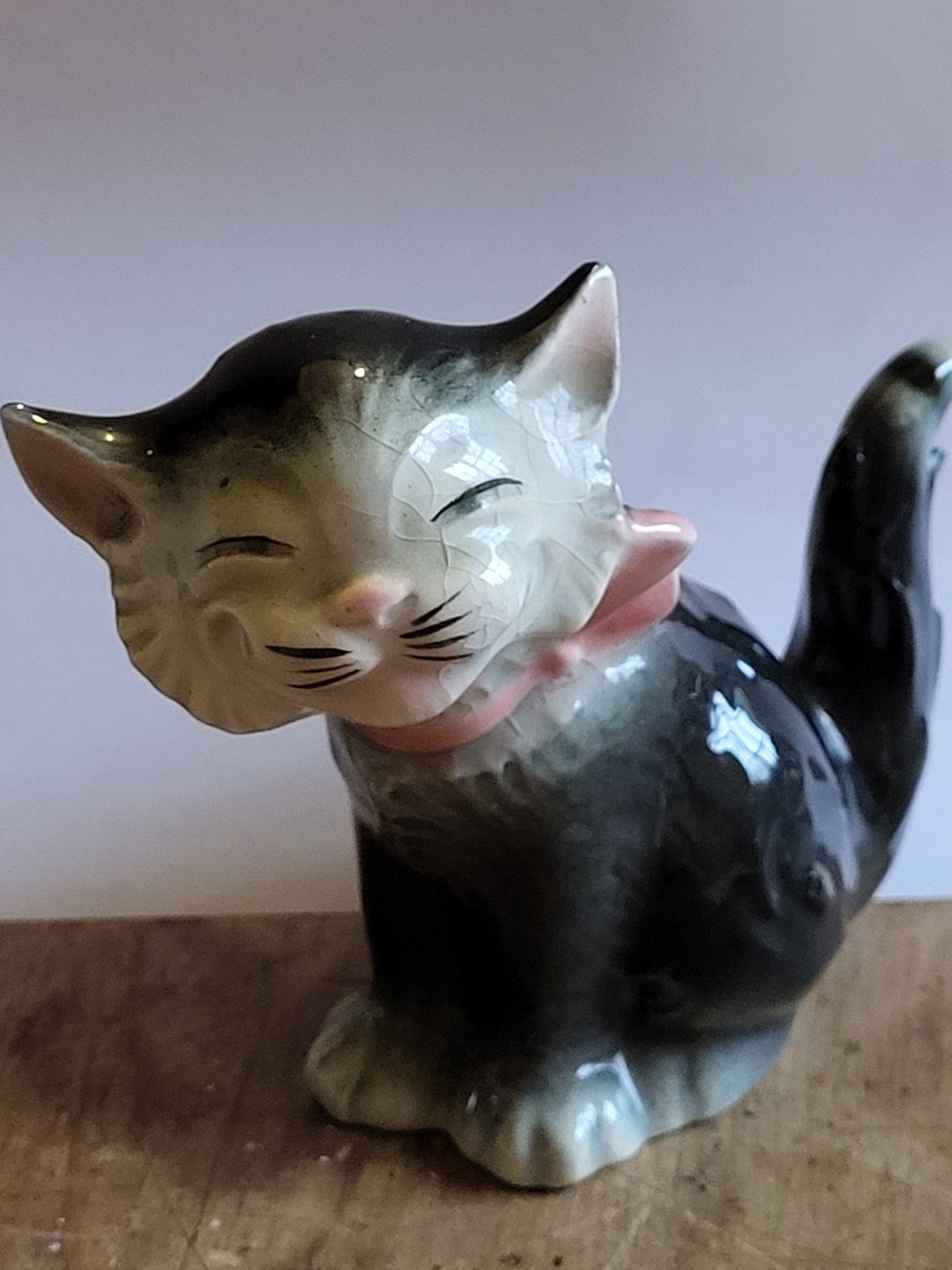 Vintage Goebel Smiling Cat Ornament - Etsy
