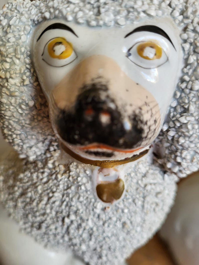 Antique Victorian Staffordshire Ceramic Poodles - Etsy