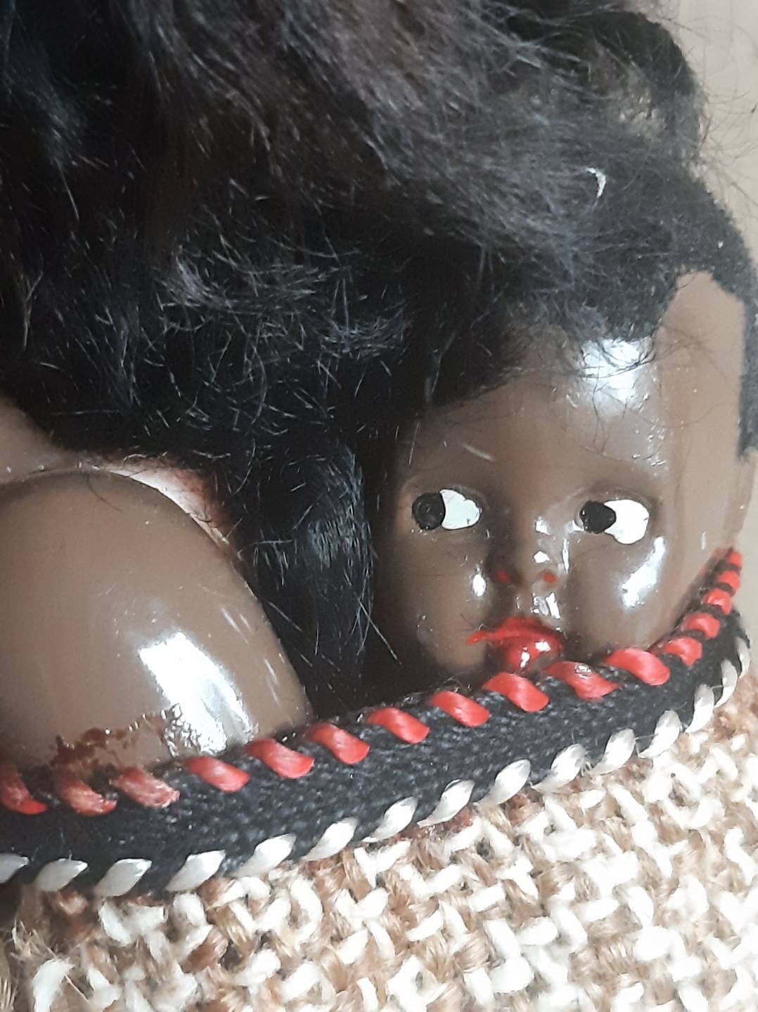 Vintage Plastic Maori Female Doll With Baby and Accessories. - Etsy