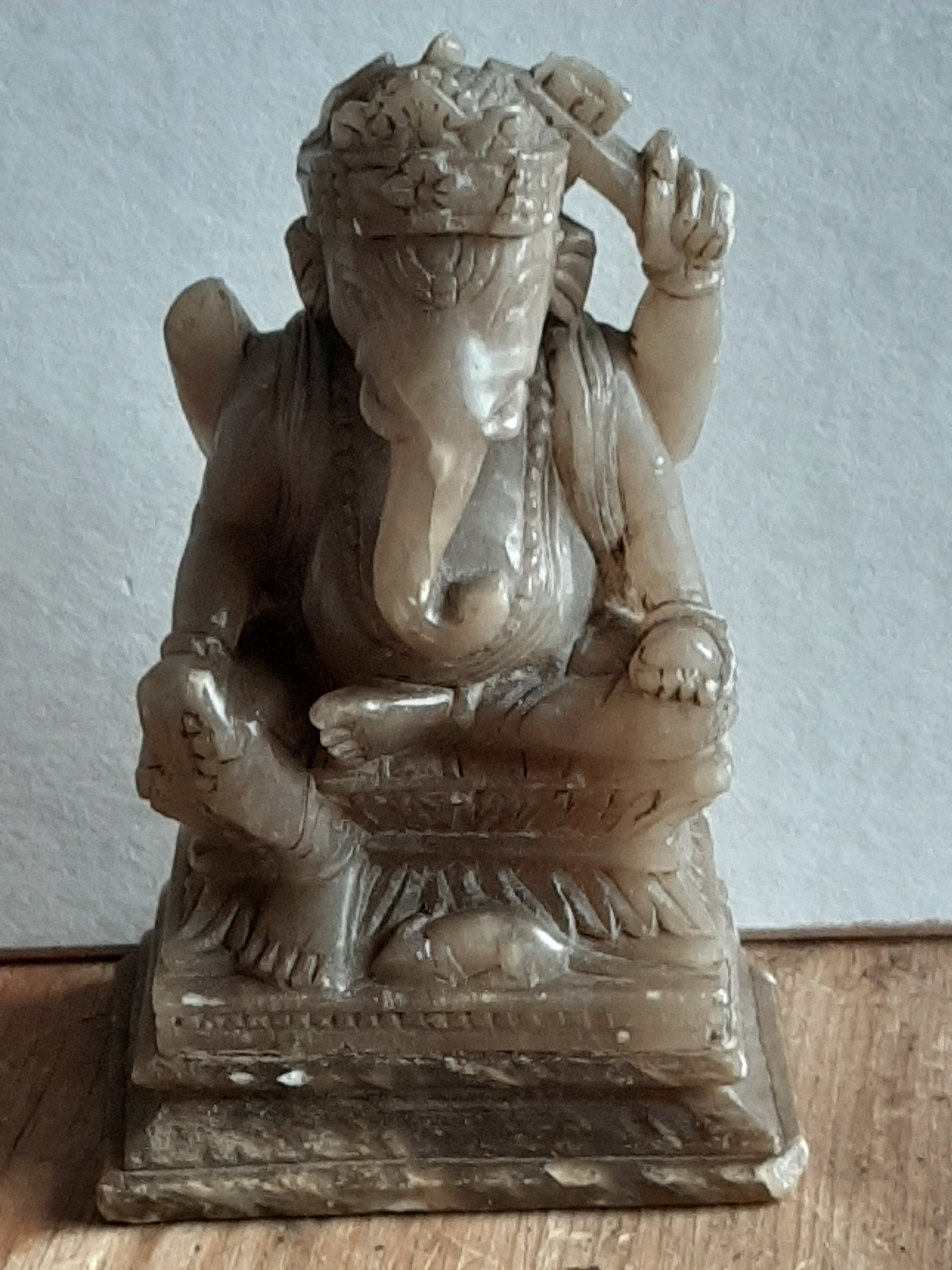 Antique Indian Hand Carved of Stone Garnesh Figurine - Etsy UK