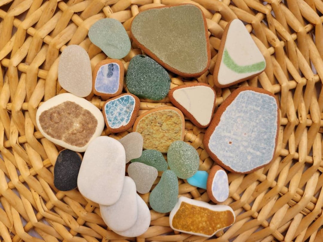 Italian Sea Pottery, Ceramic Tiles, Beach Pottery - Etsy