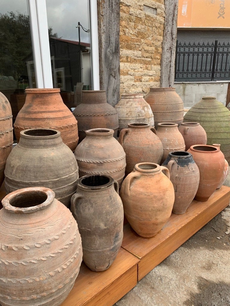 Primitive Terracotta Pots - Etsy