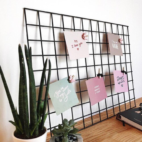 Large Wire Wall Grid Wall Grid for Plants Mesh Memo Board - Etsy Australia