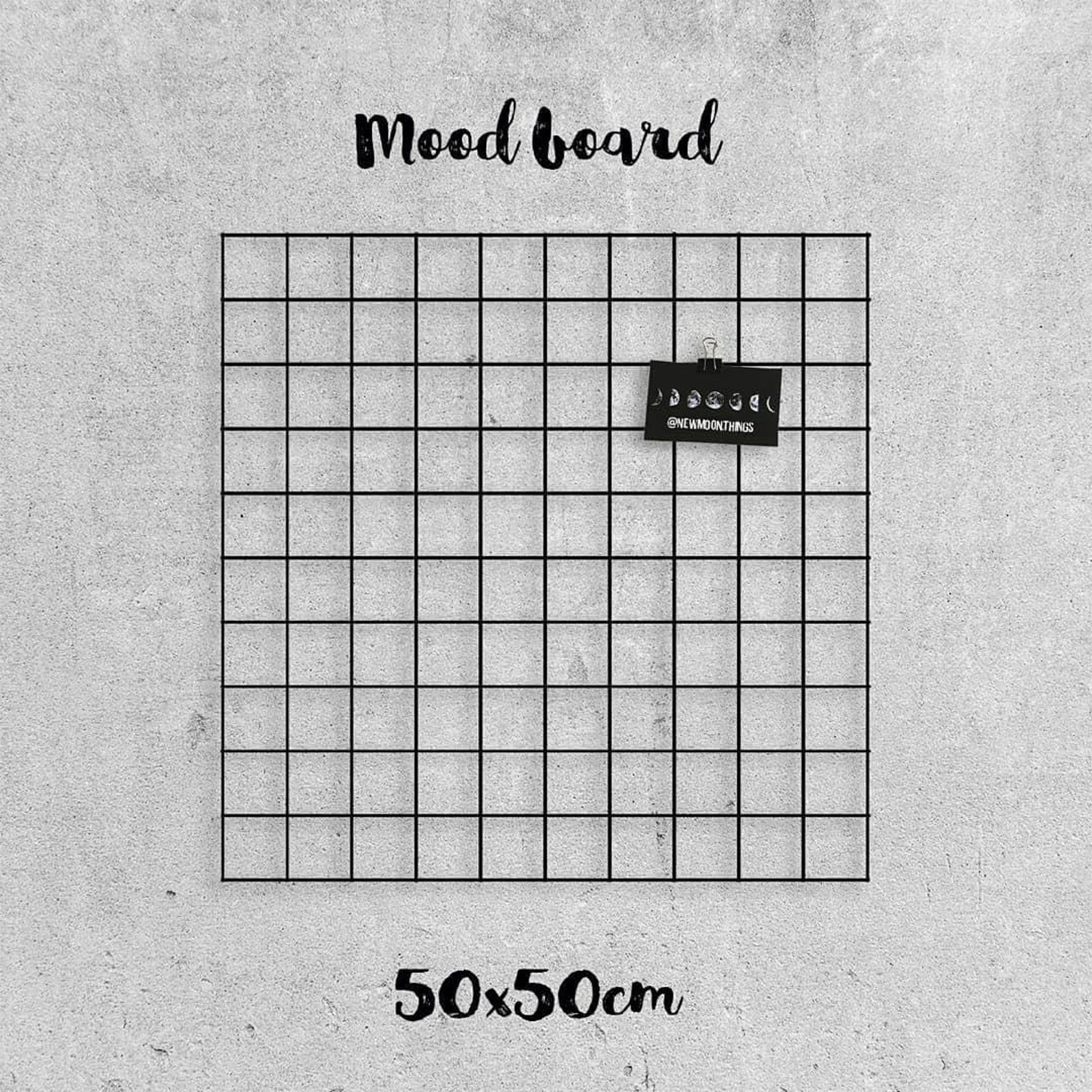 Wire Wall Grid Panel Metal Moodboard FREE CLIPS | Etsy