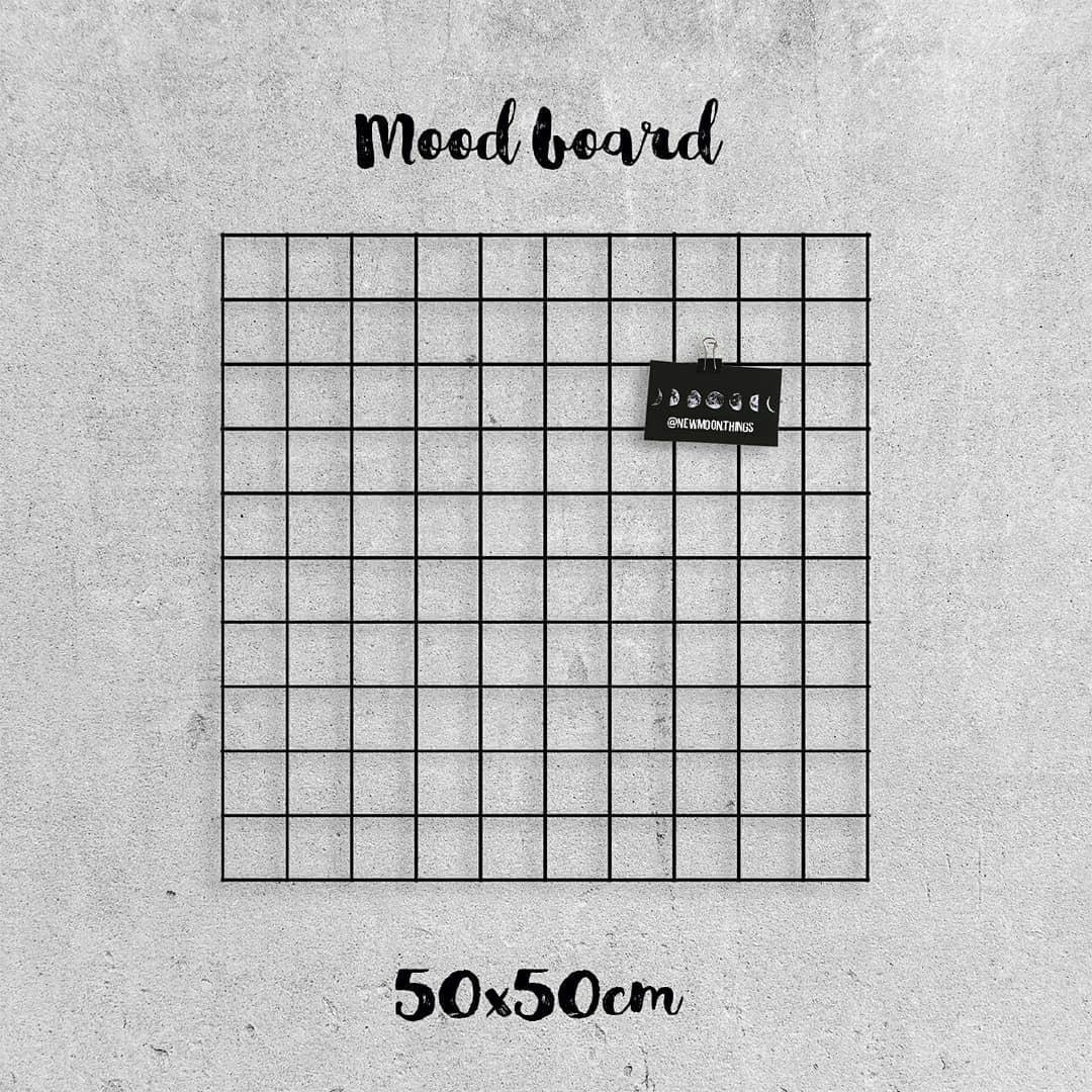 Wire Wall Grid Panel Metal Moodboard FREE CLIPS | Etsy
