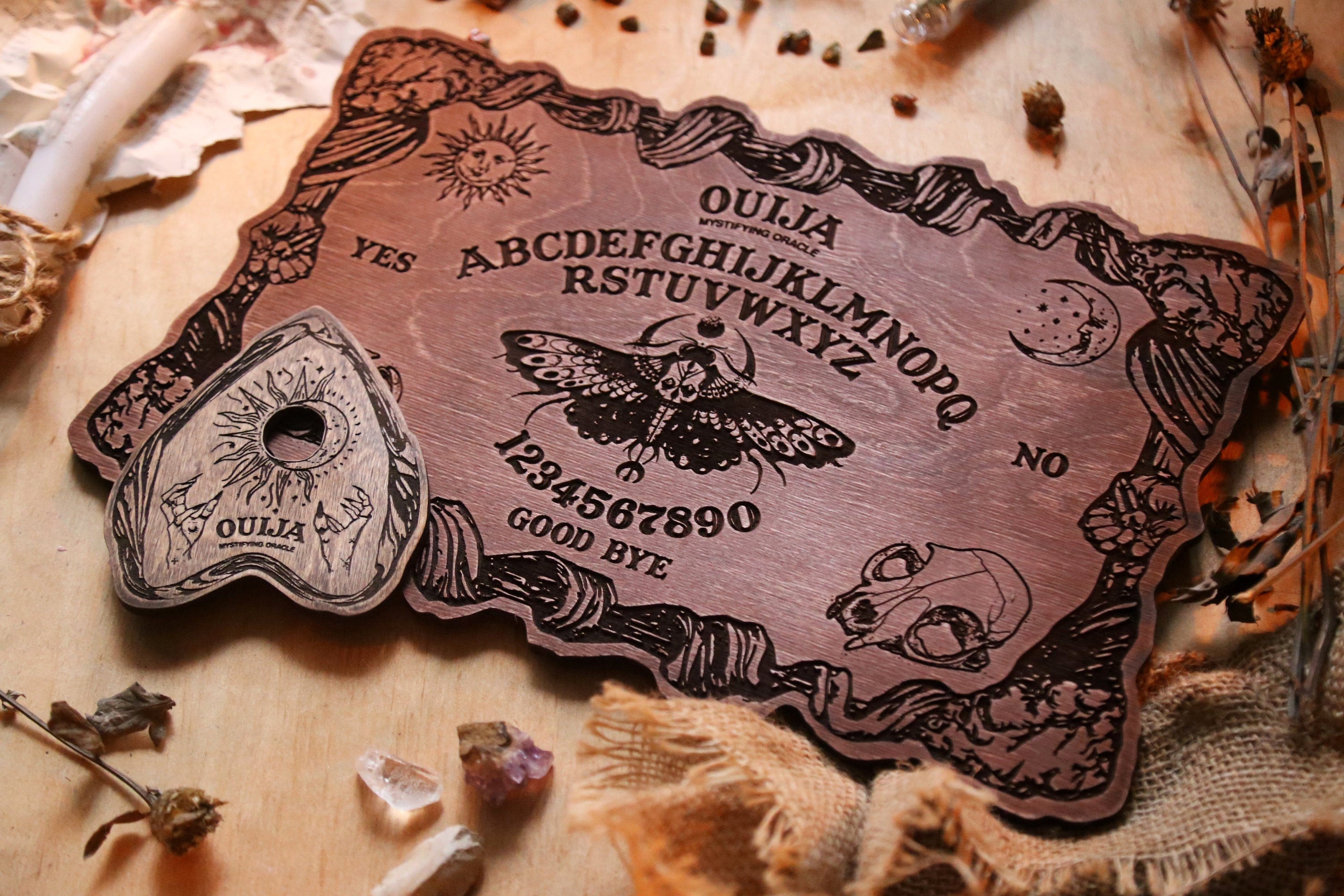 Ouija Board Occult Game Board Spirit Board Christmas Etsy