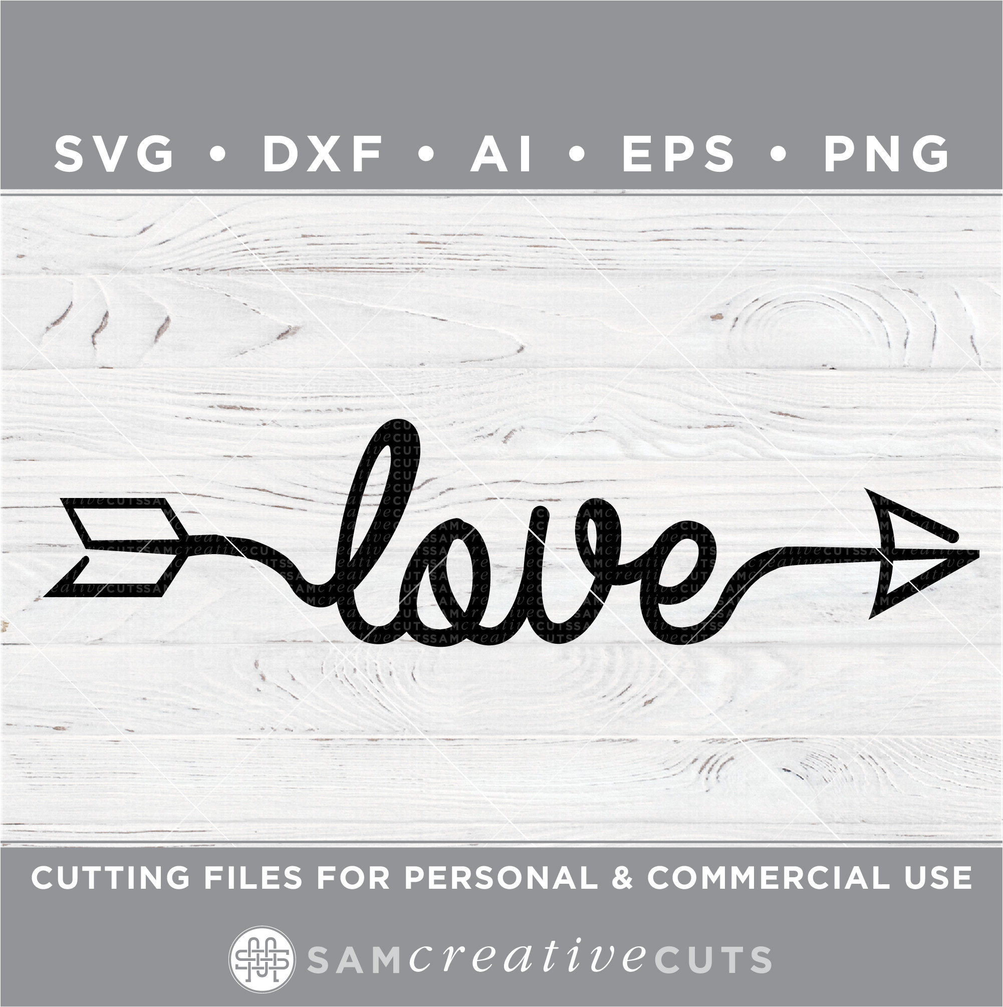 Love With Cupids Arrow SVG / Valentine's Day SVG - Cutting Files for ...
