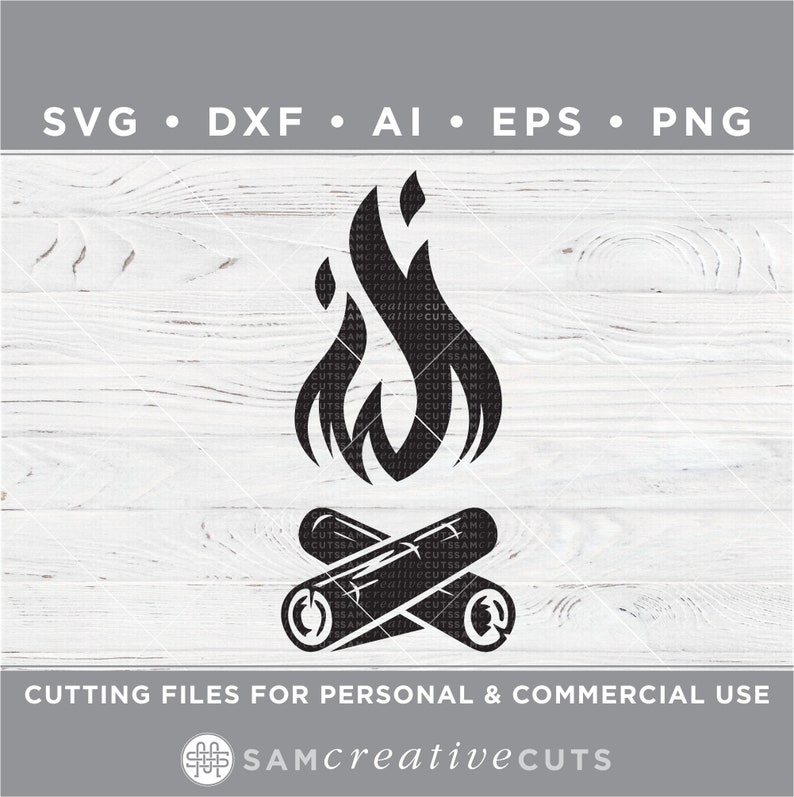 Campfire Svg - Fire Svg - Camping Svg - Camp Fire Svg - Cutting Files ...