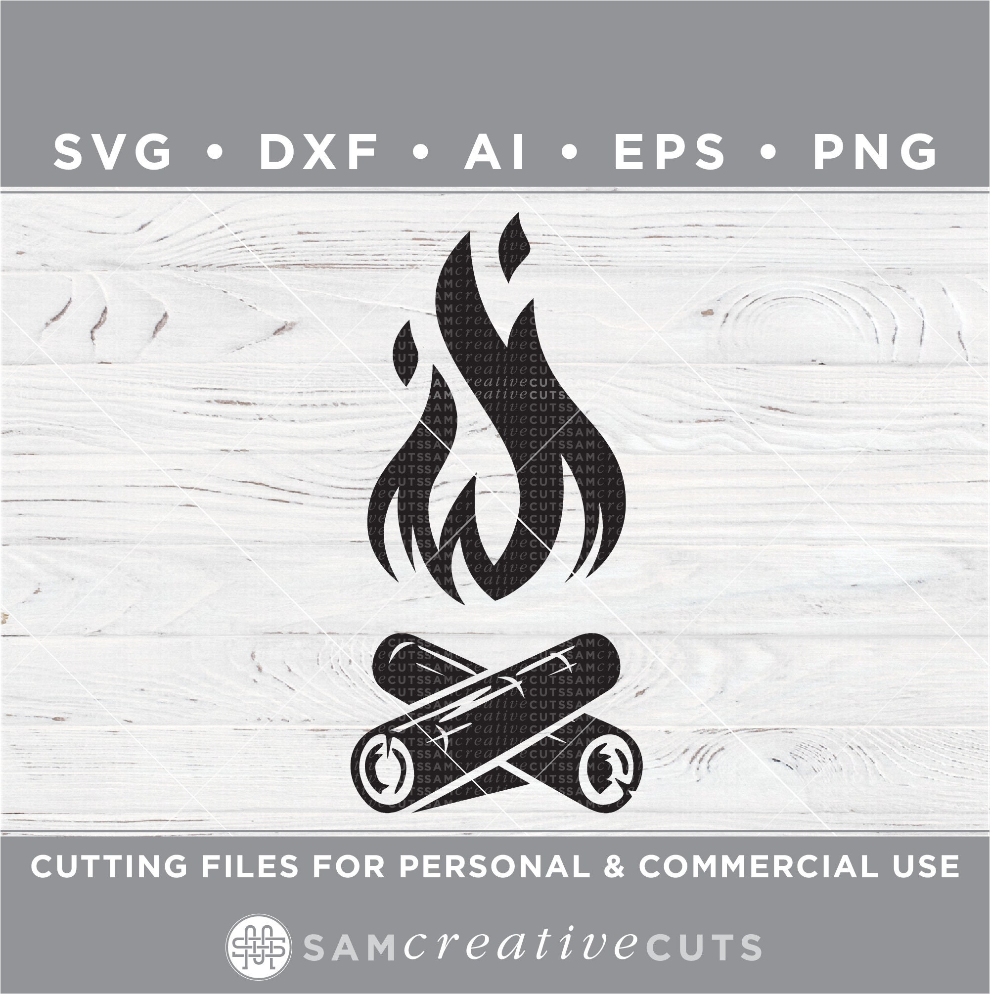 Campfire Svg - Fire Svg - Camping Svg - Camp Fire Svg - Cutting Files ...