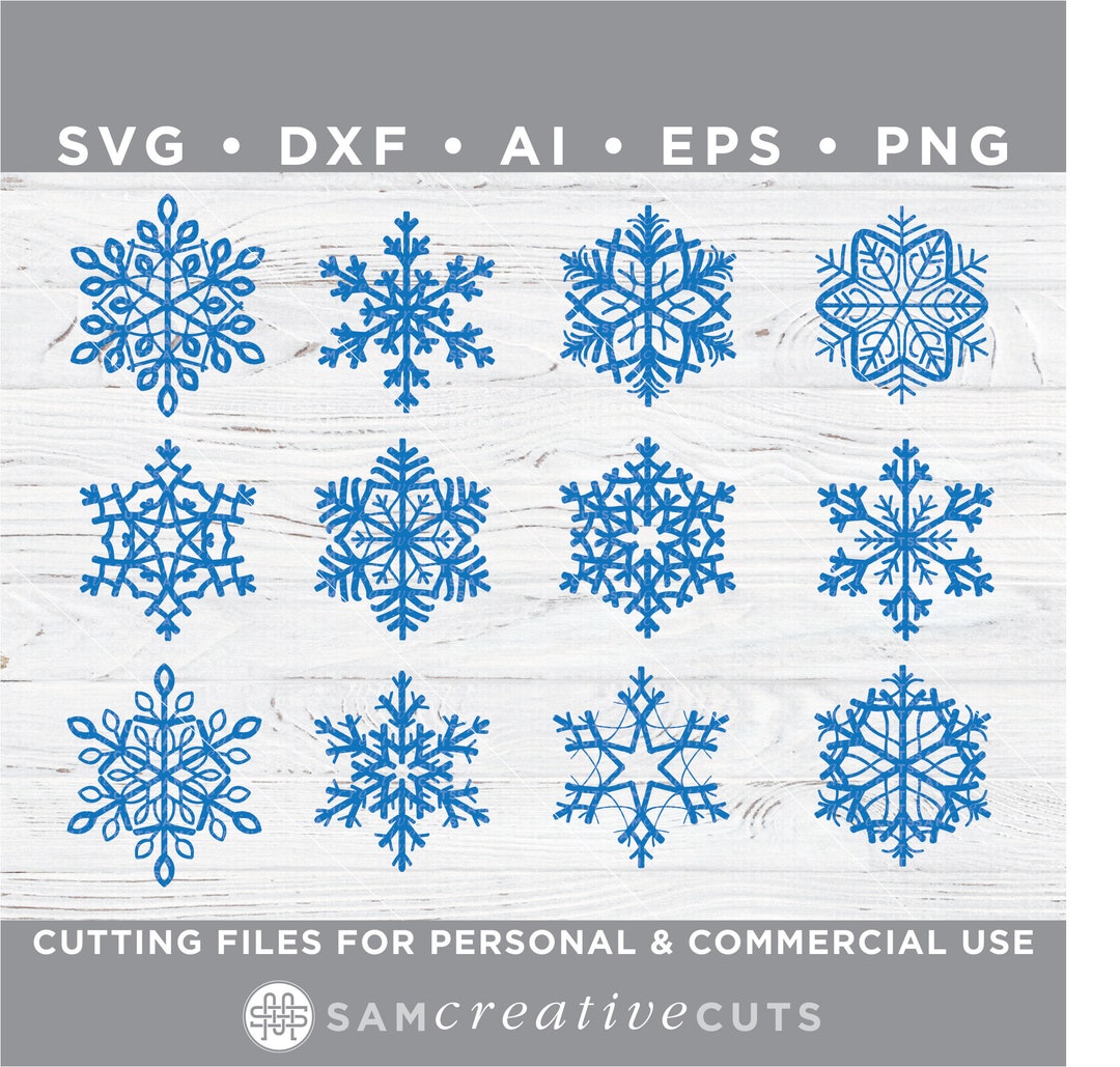 Snowflake Set SVG / Snowflake Bundle Svg / Winter Svg / - Etsy