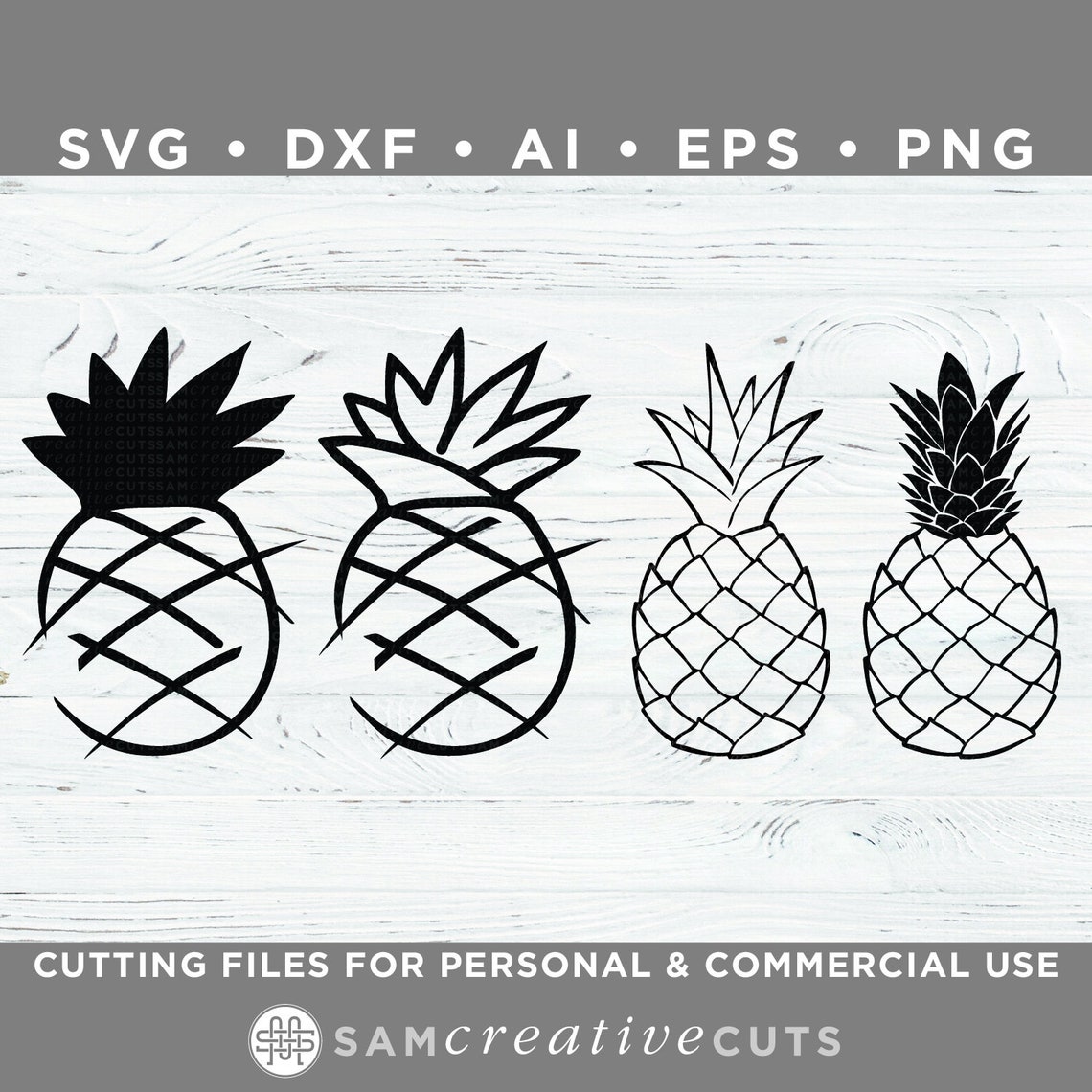 Pineapple SVG Bundle Pineapple SVG Pineapple Clipart - Etsy