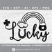 Lucky Rainbow With Pot of Gold SVG St. Patrick's Day - Etsy