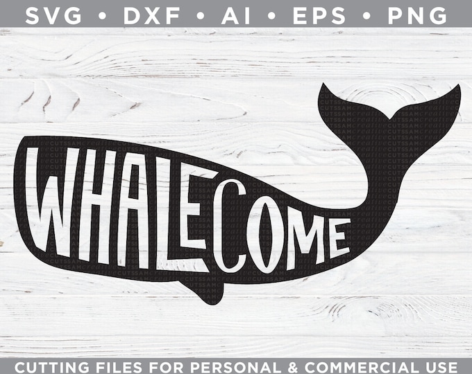 Whalecome Whale Beach House Sign Nautical Sign Funny - Etsy